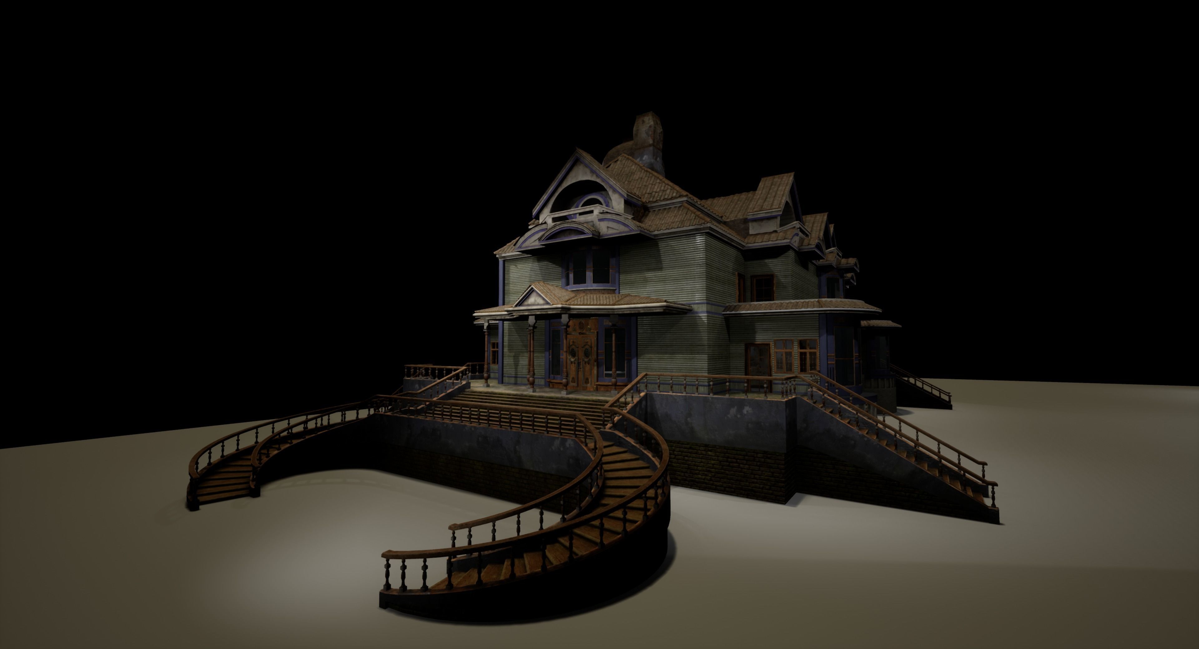 Horror House Pack Creepy free VR / AR / low-poly 3D model | CGTrader