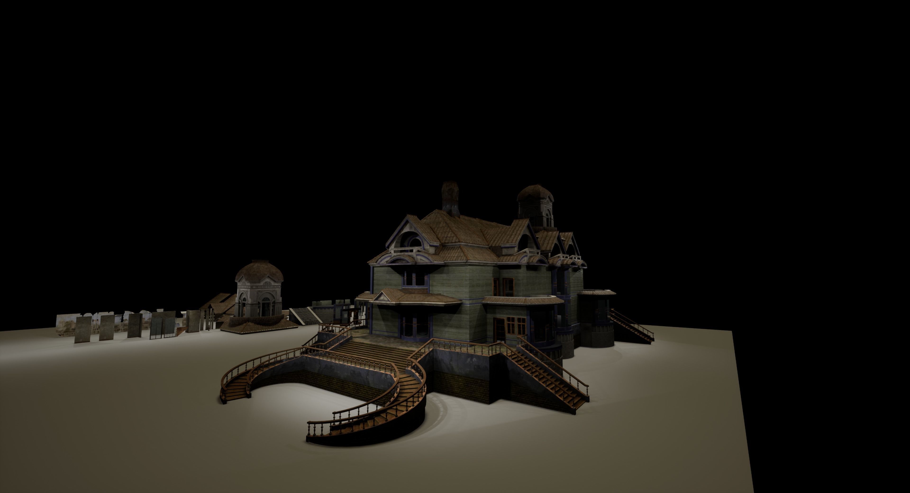 Horror House Pack Creepy free VR / AR / low-poly 3D model | CGTrader