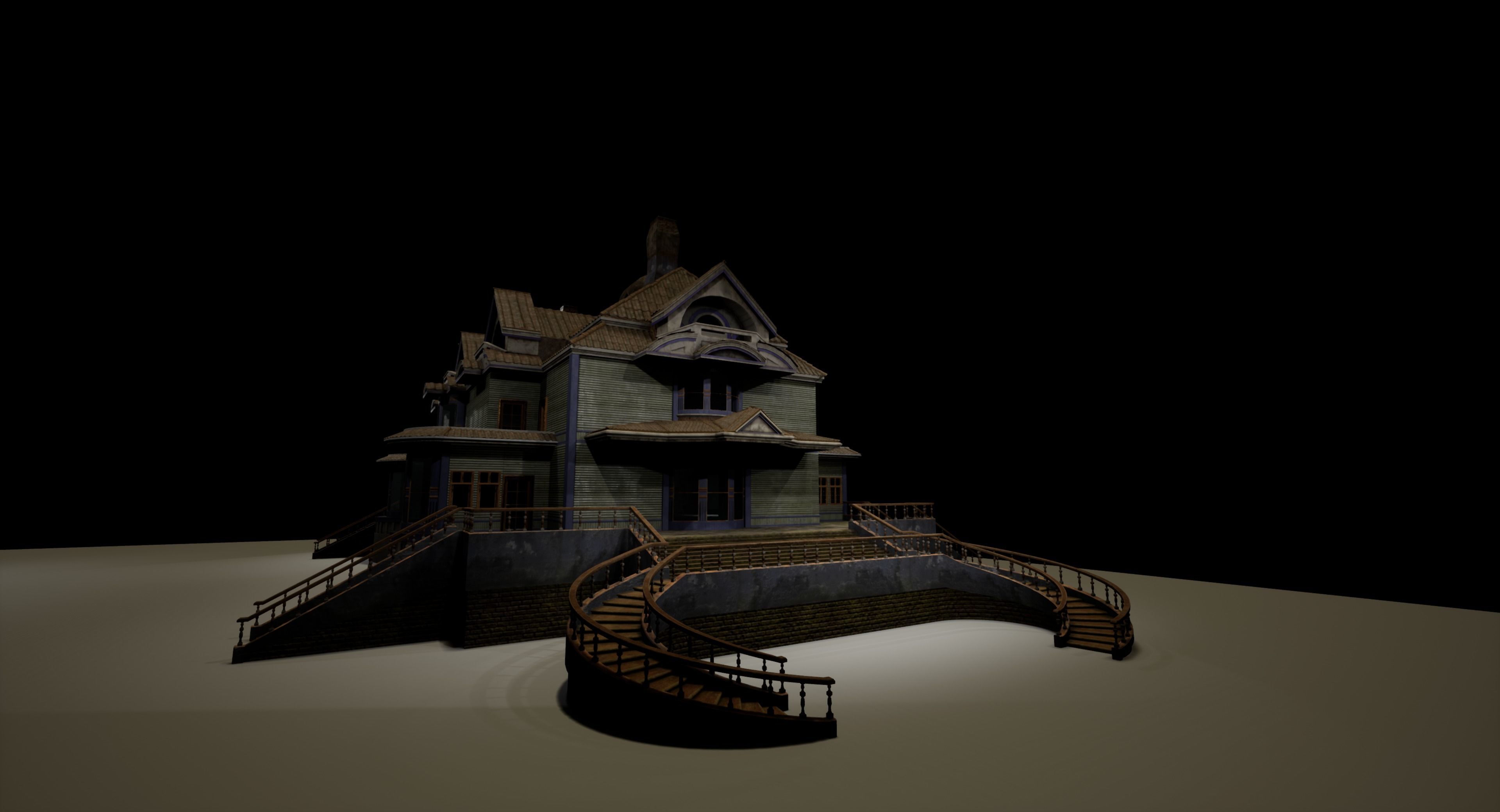 Horror House Pack Creepy free VR / AR / low-poly 3D model | CGTrader