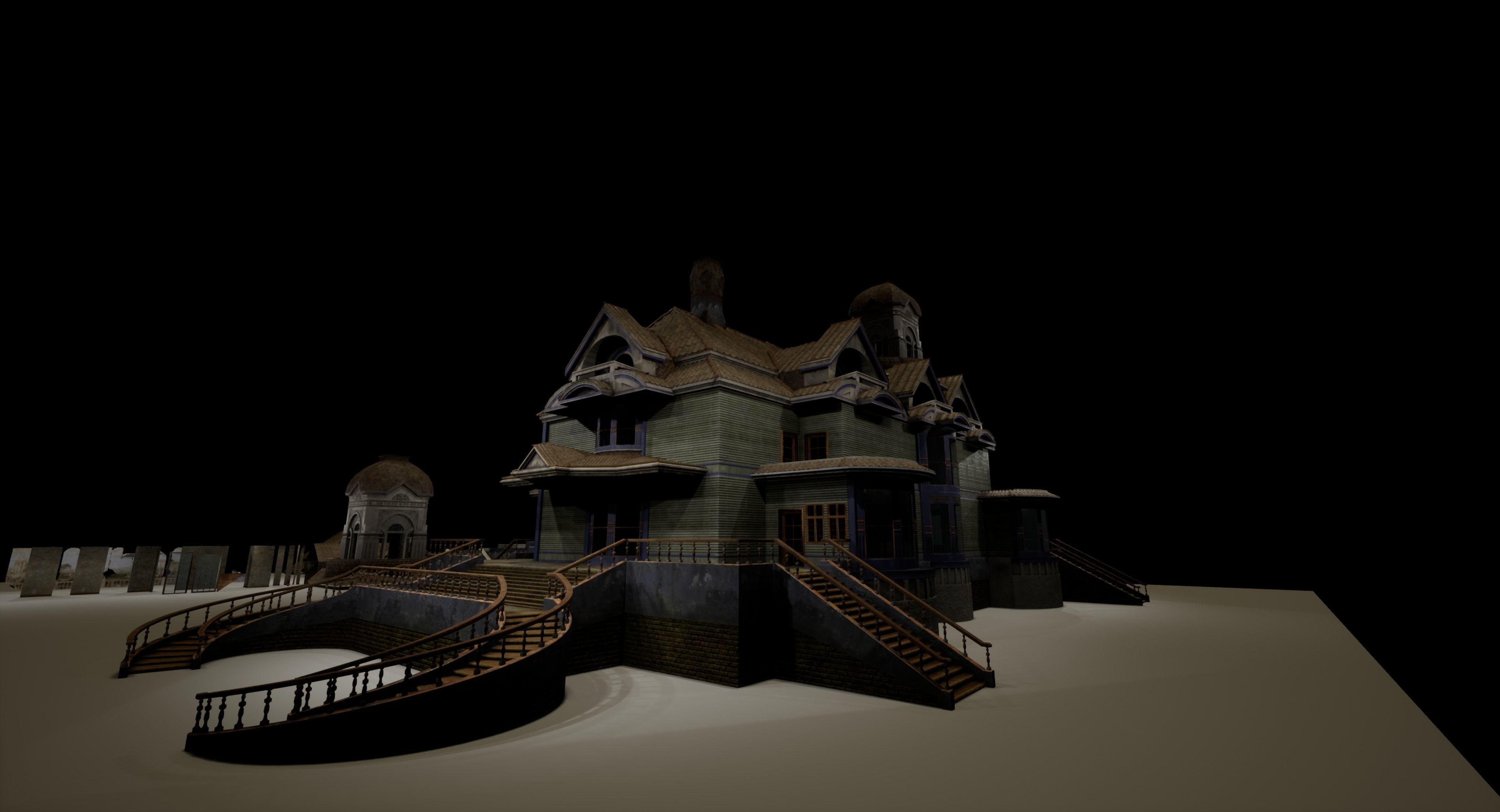 Horror House Pack Creepy free VR / AR / low-poly 3D model | CGTrader