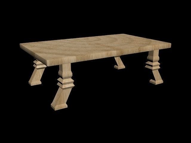 TABLE wooden free 3D model | CGTrader