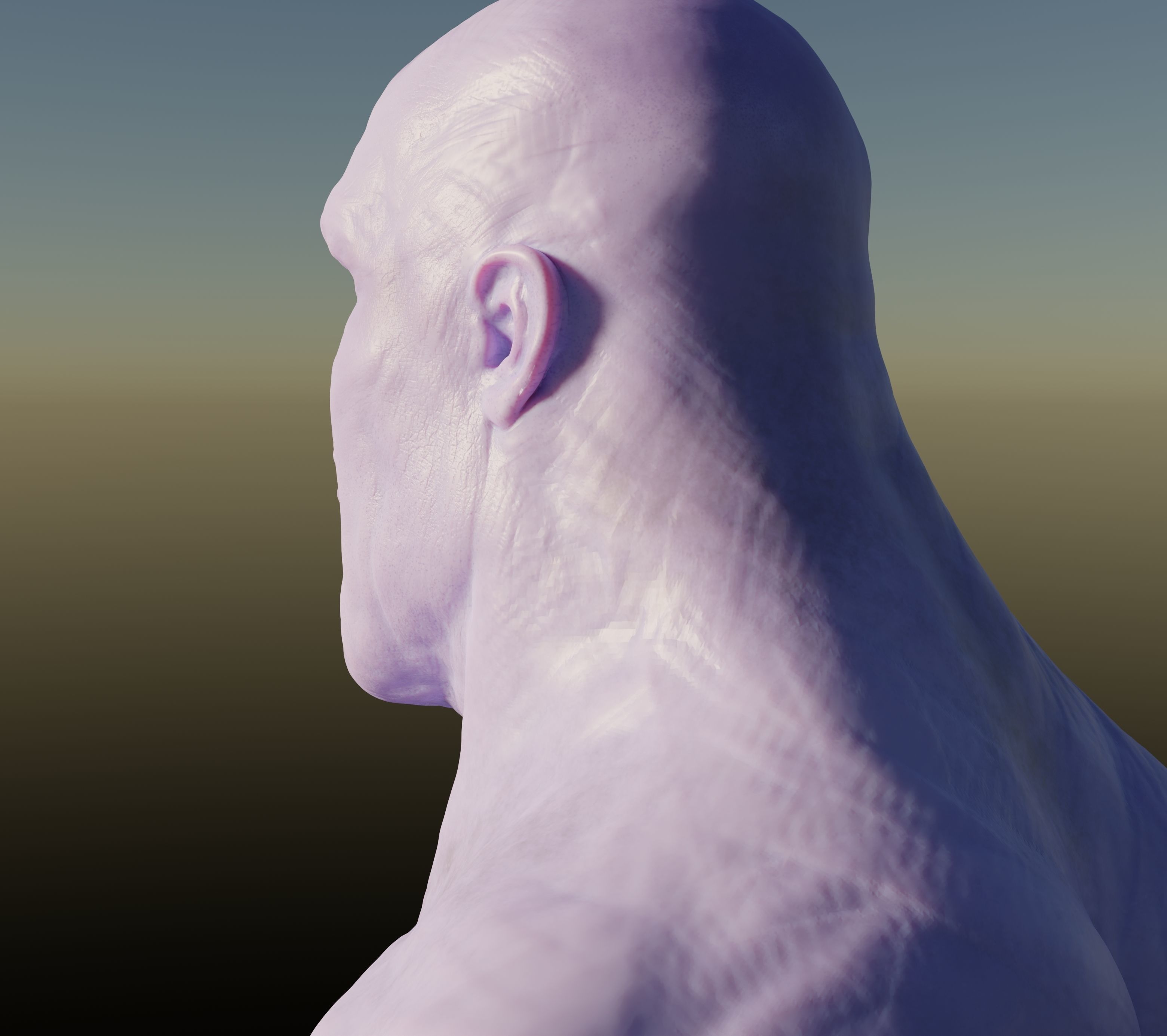Textured Thanos head free 3D model | CGTrader