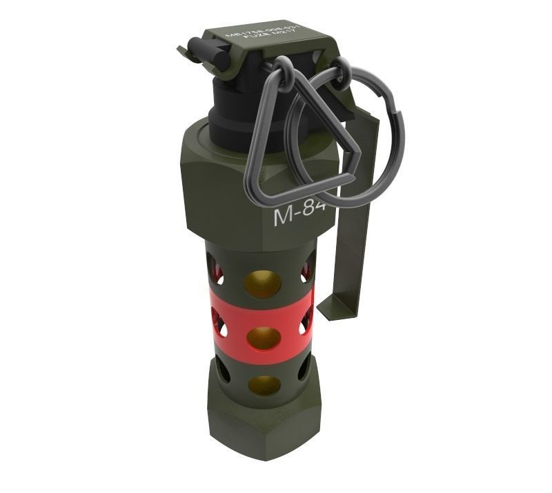 M84 FLASHBANG GRENADE 3D model 3D printable | CGTrader