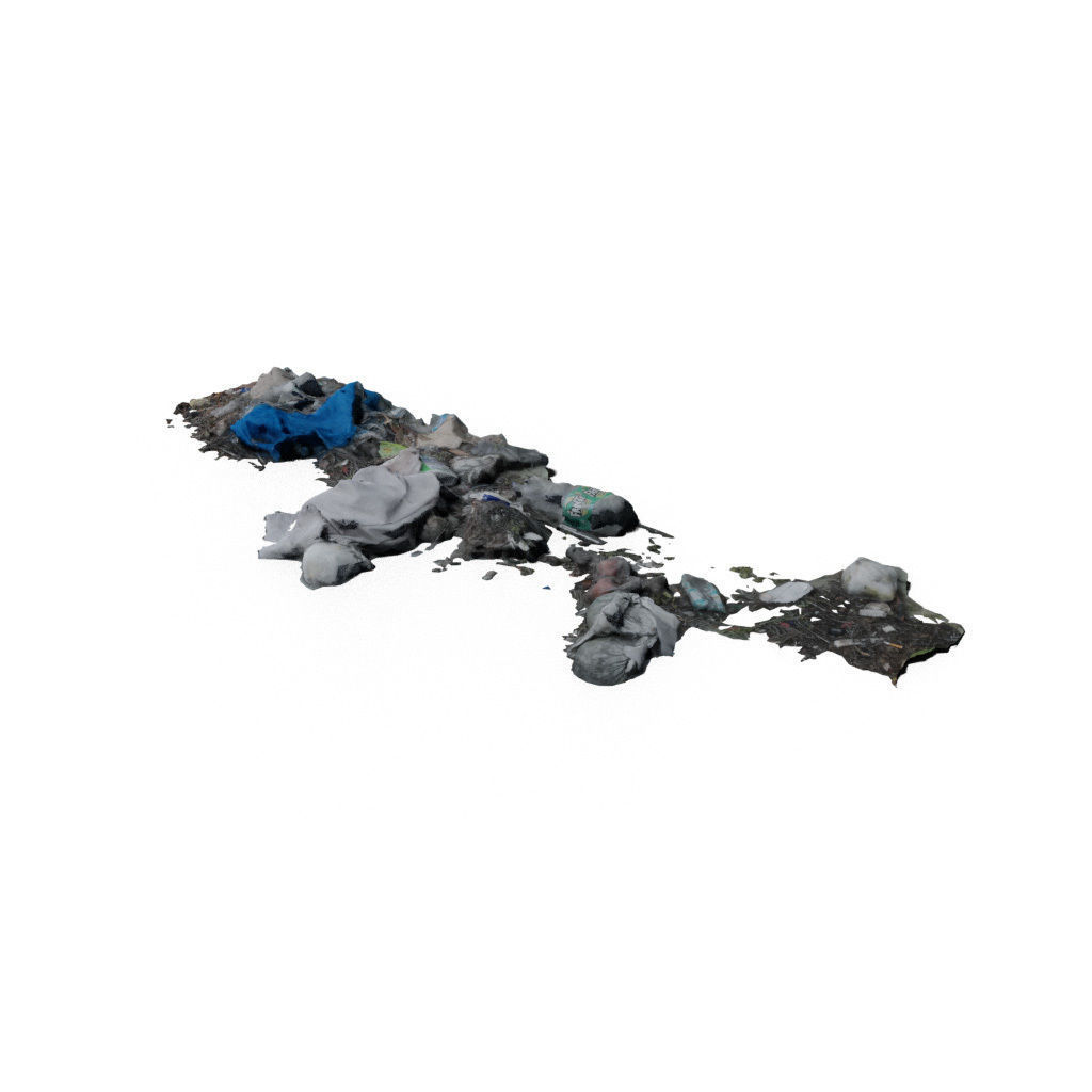 Digital Set Dressing Waste garbage rubbish litter pollution 3D model ...