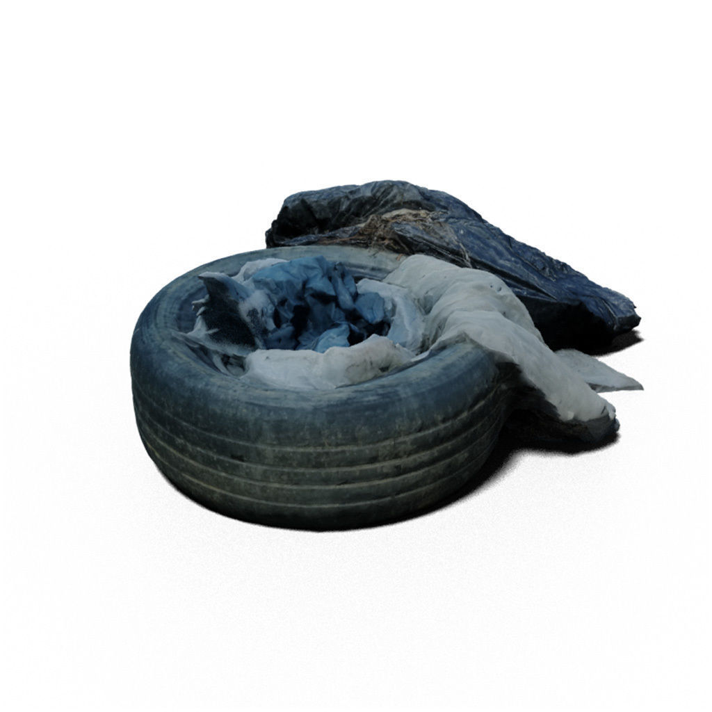 Digital Set Dressing Waste garbage rubbish litter pollution 3D model ...