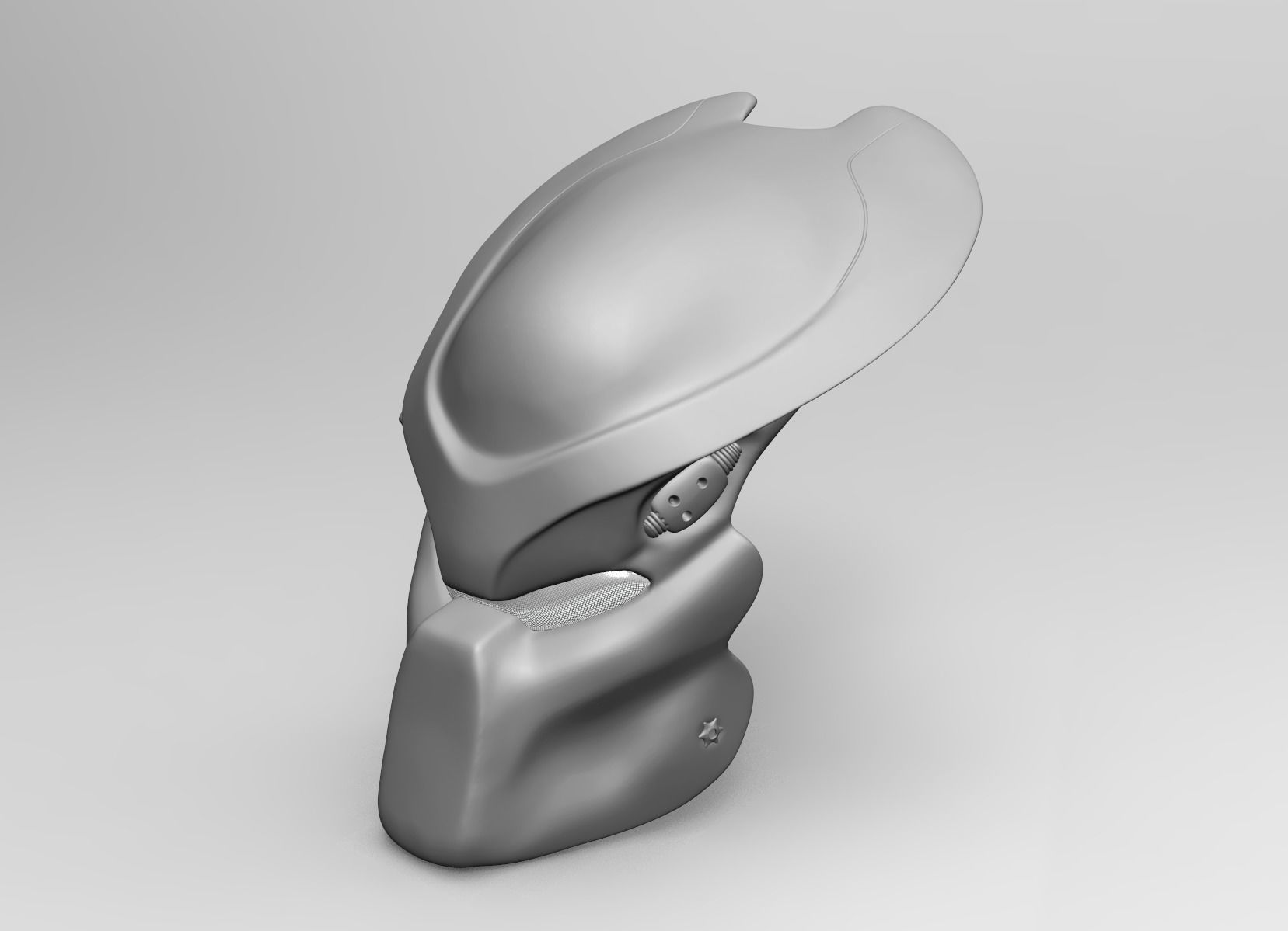 Predator Mask 1987 with interior design 3D model 3D printable | CGTrader