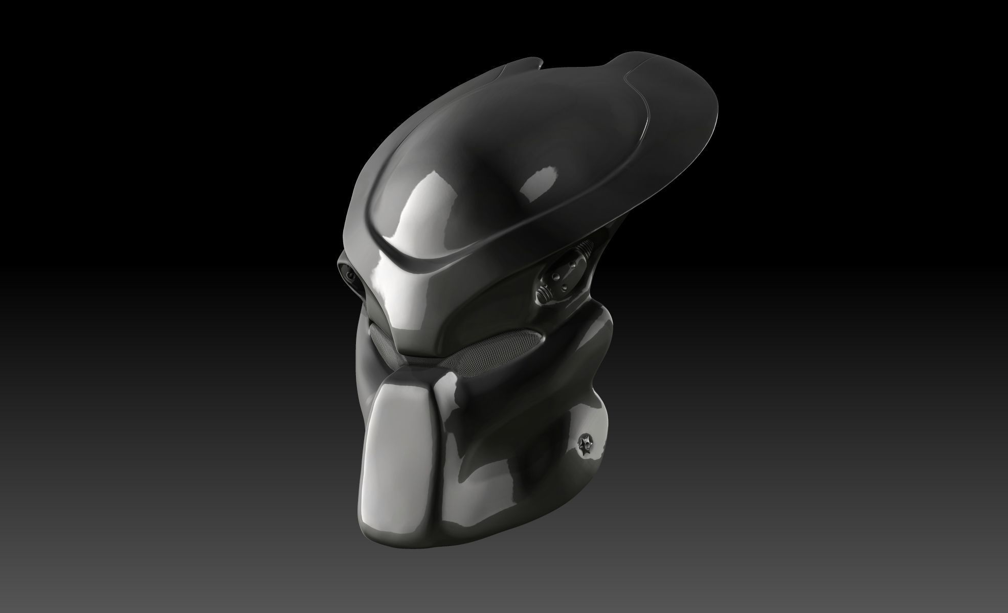 Predator Mask 1987 with interior design 3D model 3D printable | CGTrader