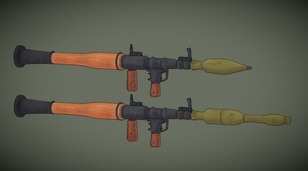 3D model Low poly Rpg-7 grenade launcher VR / AR / low-poly | CGTrader