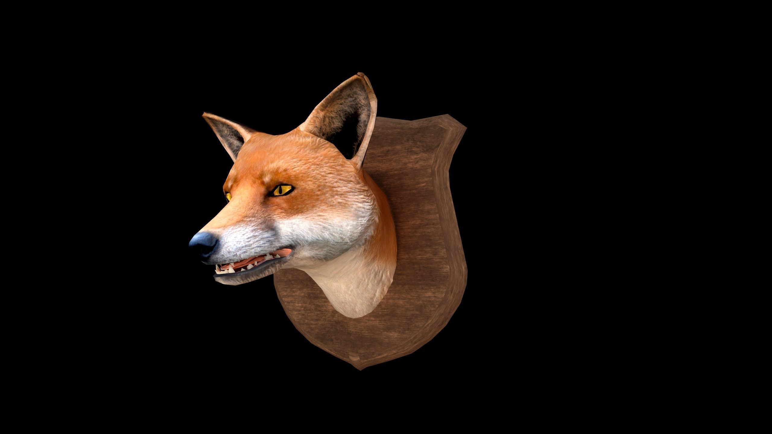 3D model Fox Head - PBR - Textured VR / AR / low-poly | CGTrader