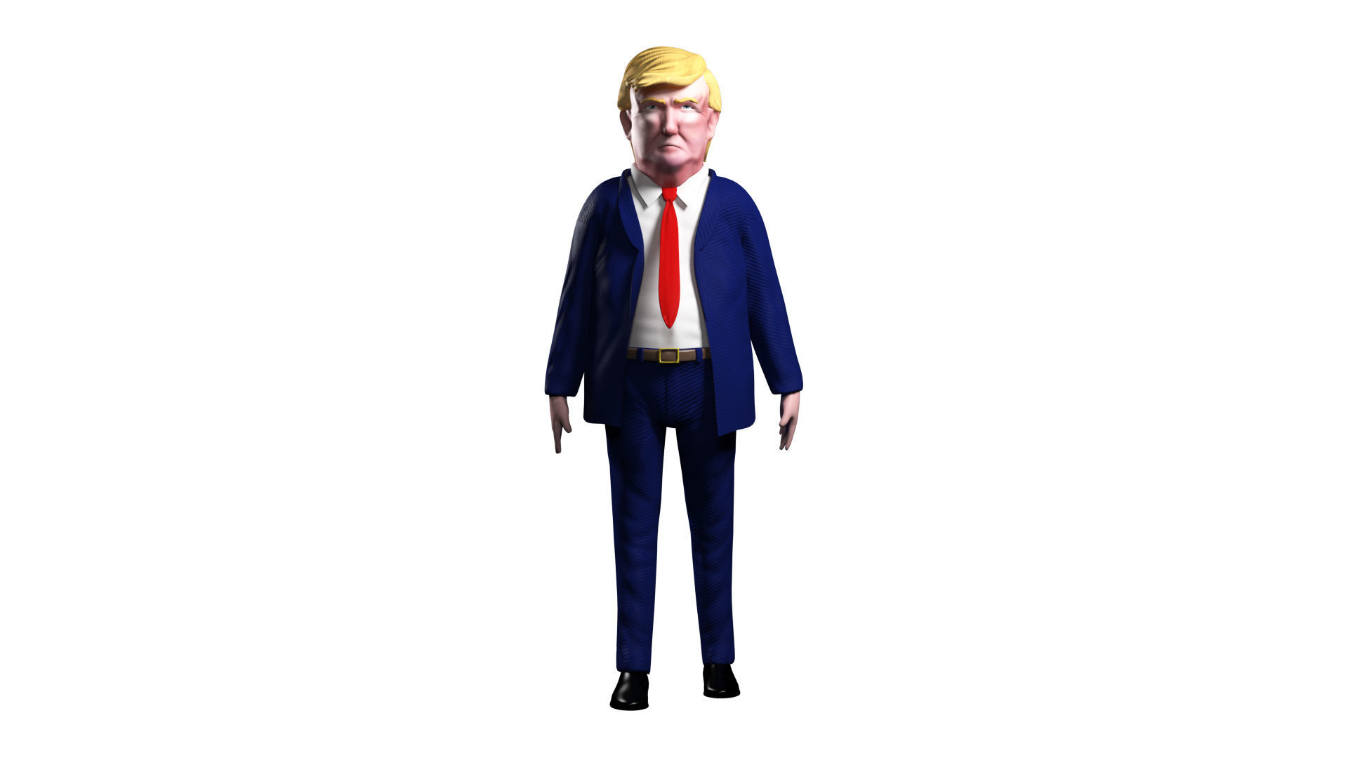 3D model Cartoon Donald Trump 3d model rigged VR / AR / low-poly | CGTrader