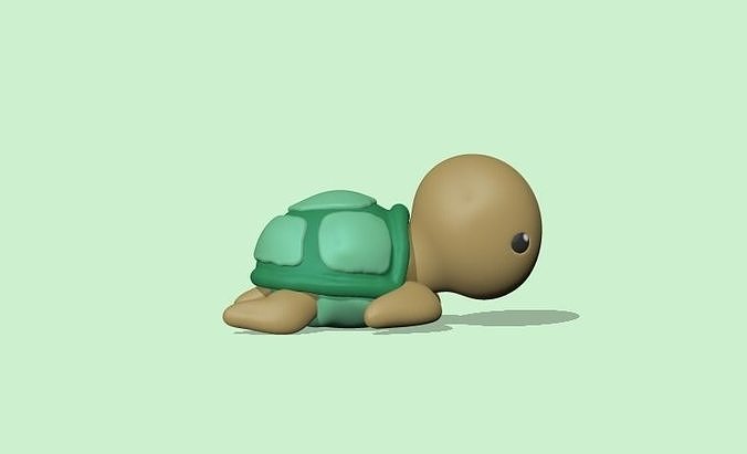 Cute Turtle 3D model 3D printable | CGTrader