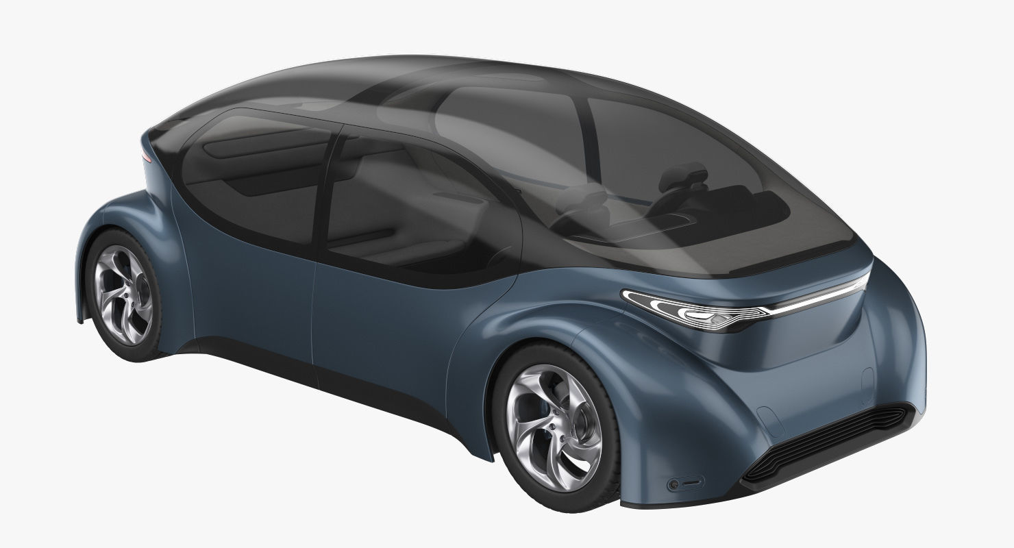 Self-Driving Car Concept 3D model | CGTrader