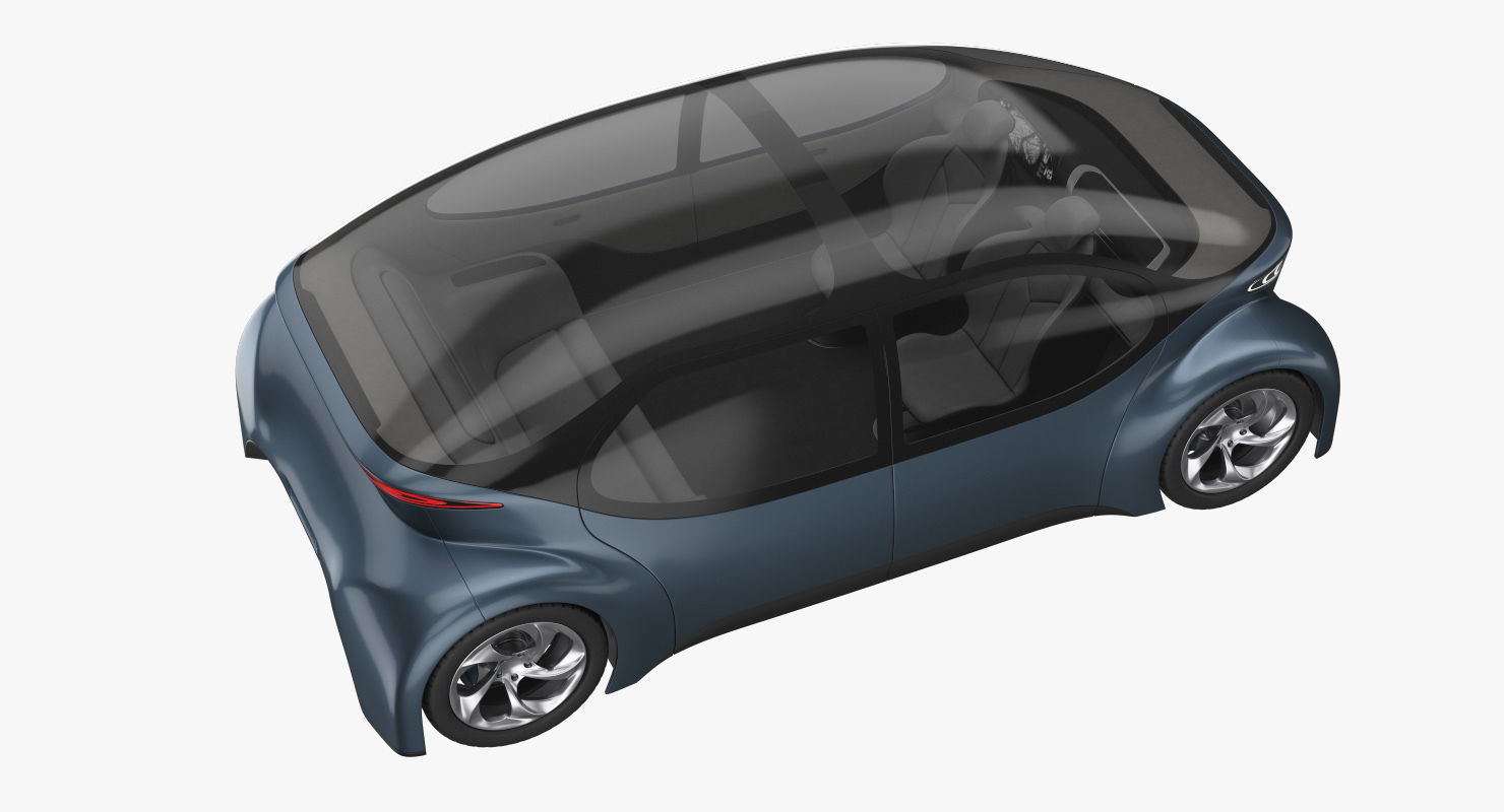 Self-Driving Car Concept 3D model | CGTrader