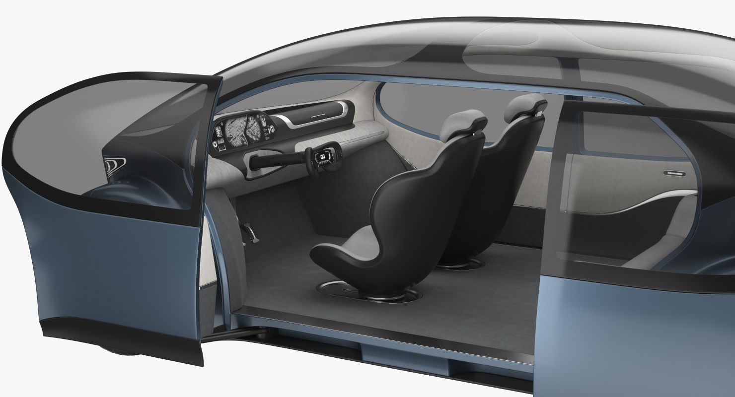 Self-Driving Car Concept 3D model | CGTrader