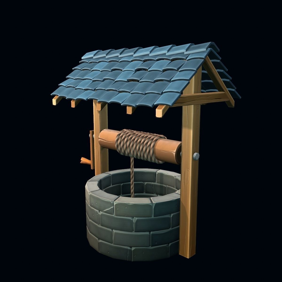 3D model Stylized well VR / AR / low-poly | CGTrader