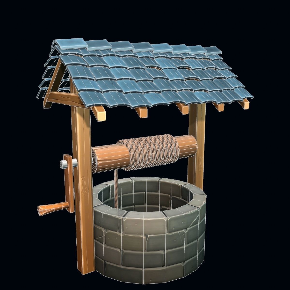 3D model Stylized well VR / AR / low-poly | CGTrader