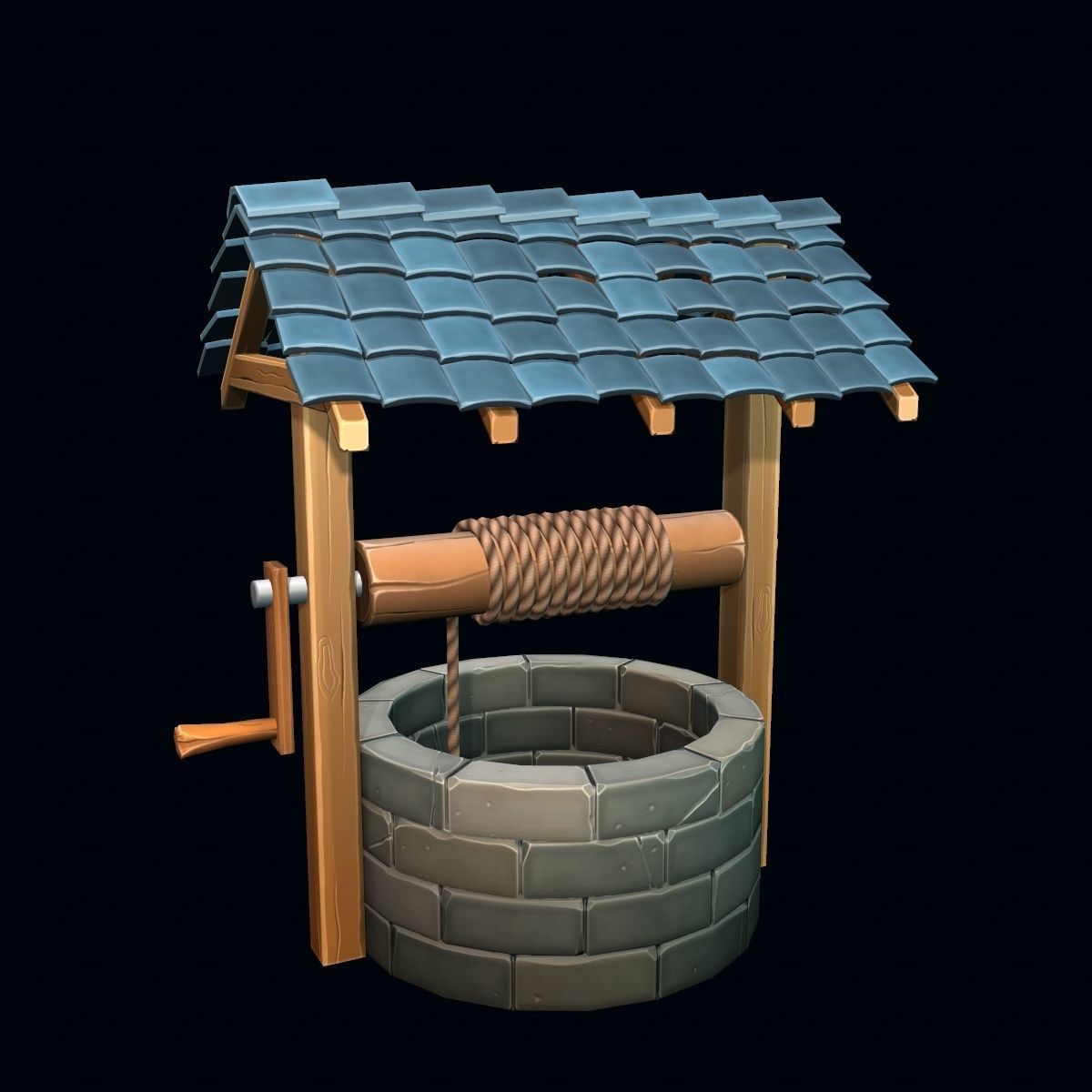 3D model Stylized well VR / AR / low-poly | CGTrader