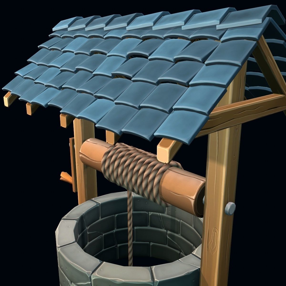 3D model Stylized well VR / AR / low-poly | CGTrader