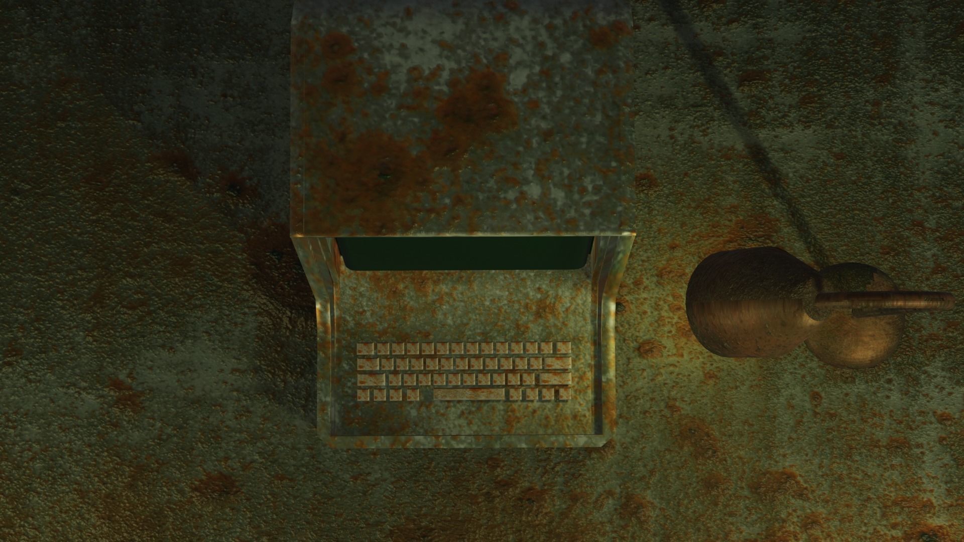 3D model Rusty computer like in fallout VR / AR / low-poly | CGTrader