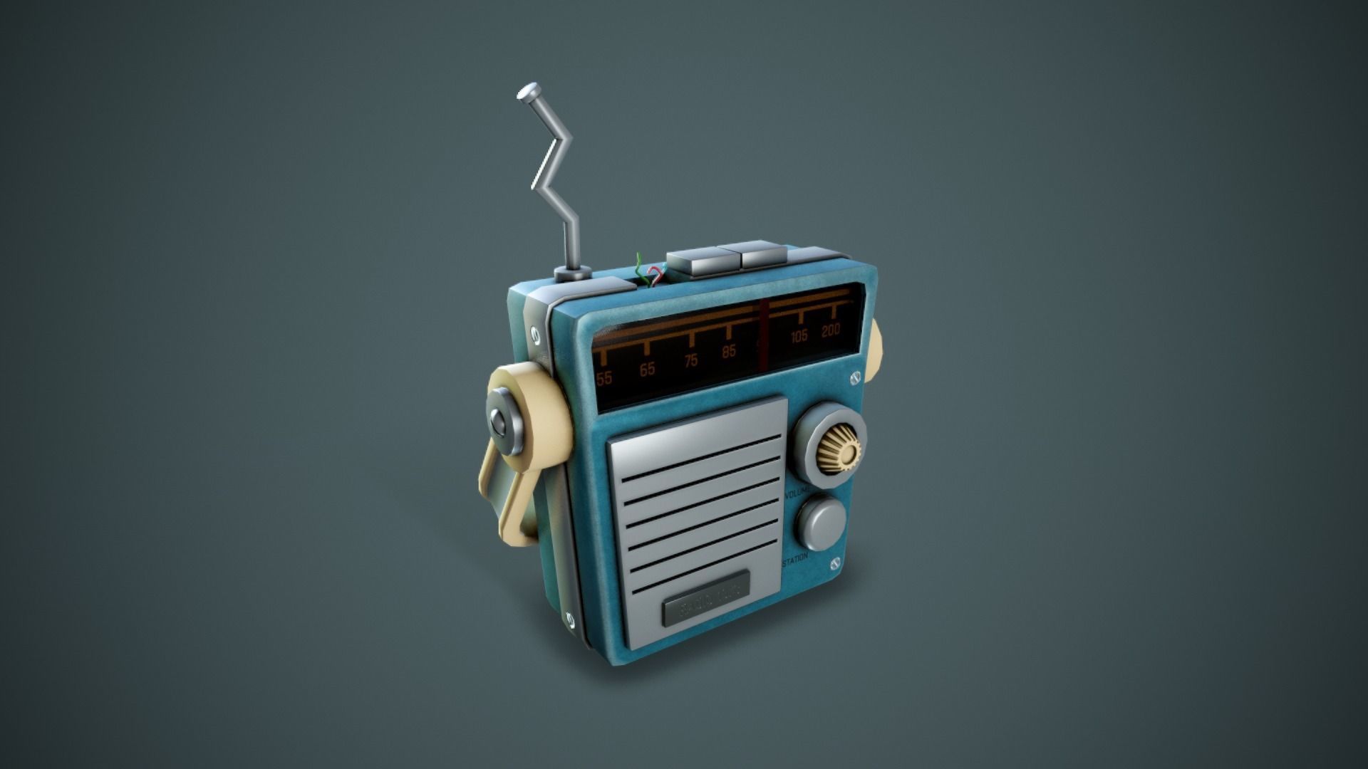 3D model Stylized Radio - Tutorial Included VR / AR / low-poly | CGTrader
