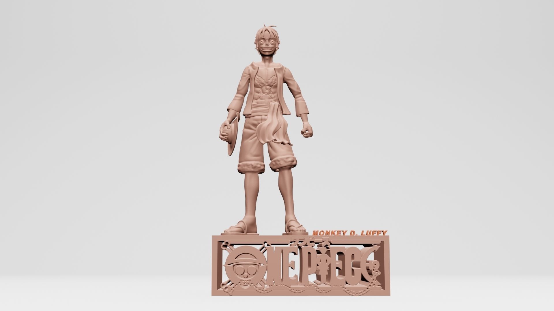 Monkey D Luffy - printable 3D model 3D printable | CGTrader