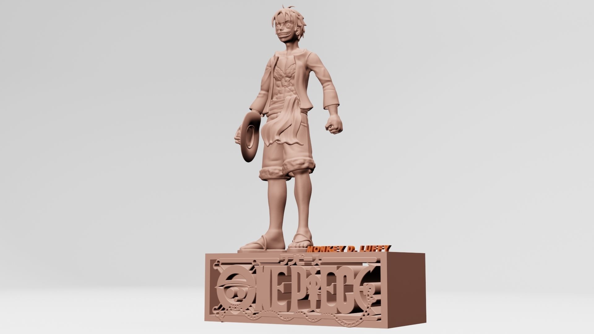 Monkey D Luffy - printable 3D model 3D printable | CGTrader