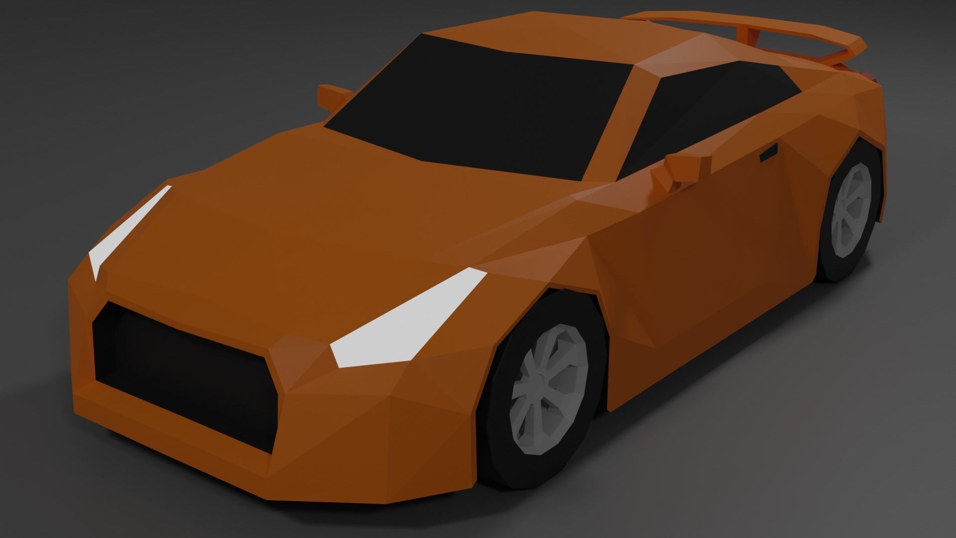3D model Low poly nissan gtr r35 VR / AR / low-poly | CGTrader