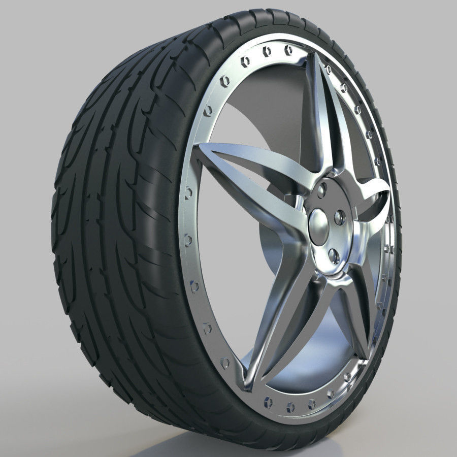 10 high detailed Car Wheels 3D model | CGTrader