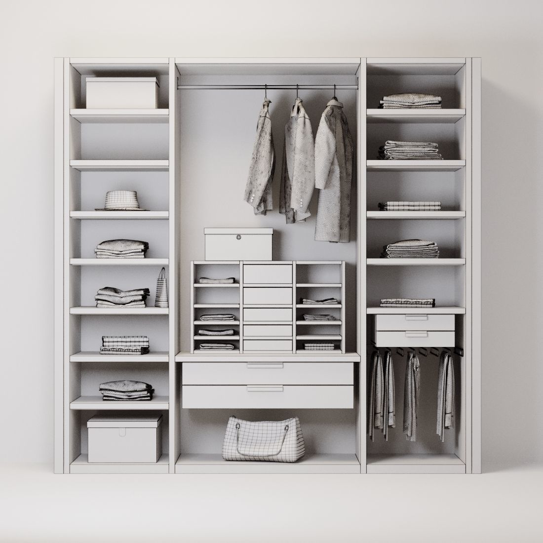 wardrobe Poliform 3D model | CGTrader