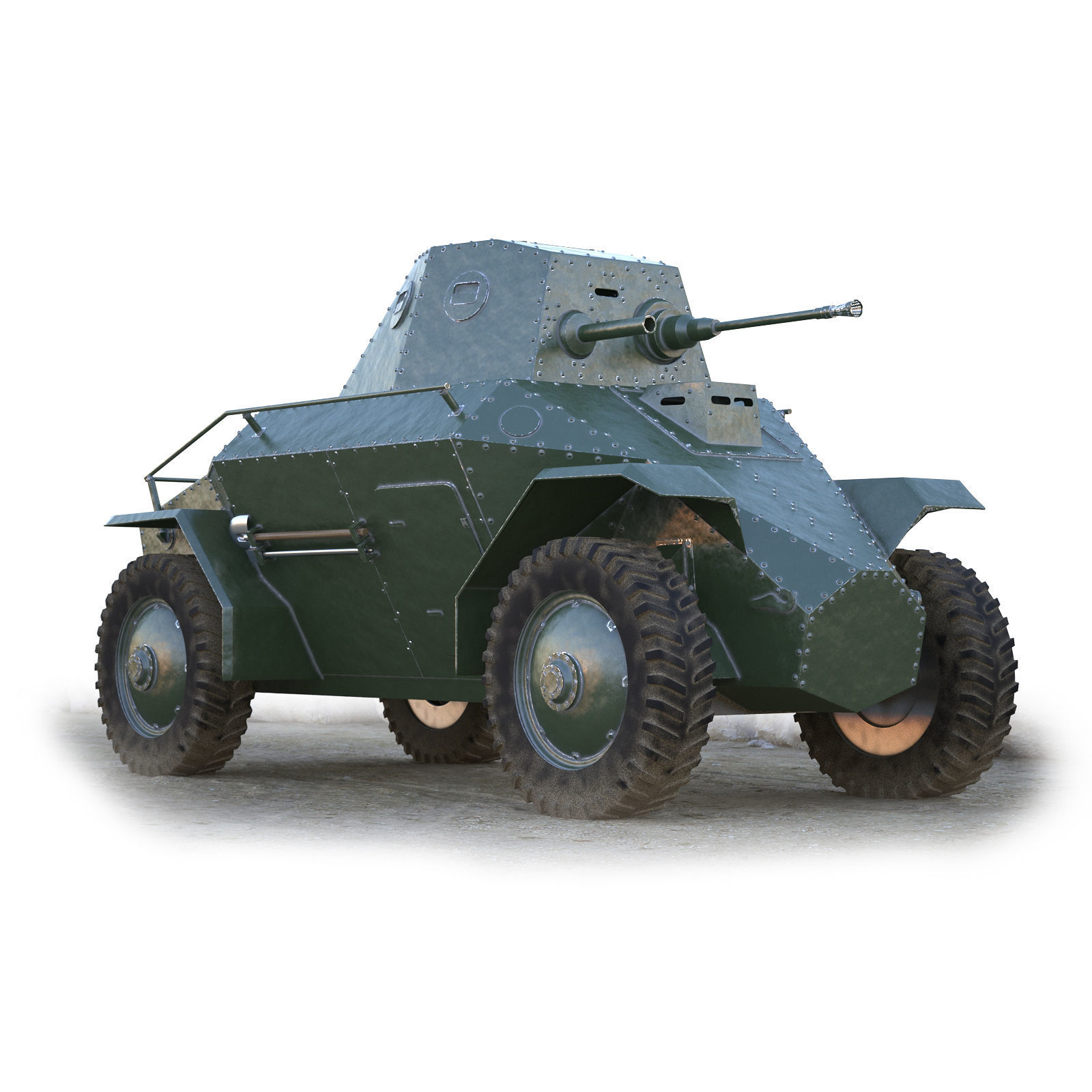 39M Csaba Armored Car 3D model | CGTrader