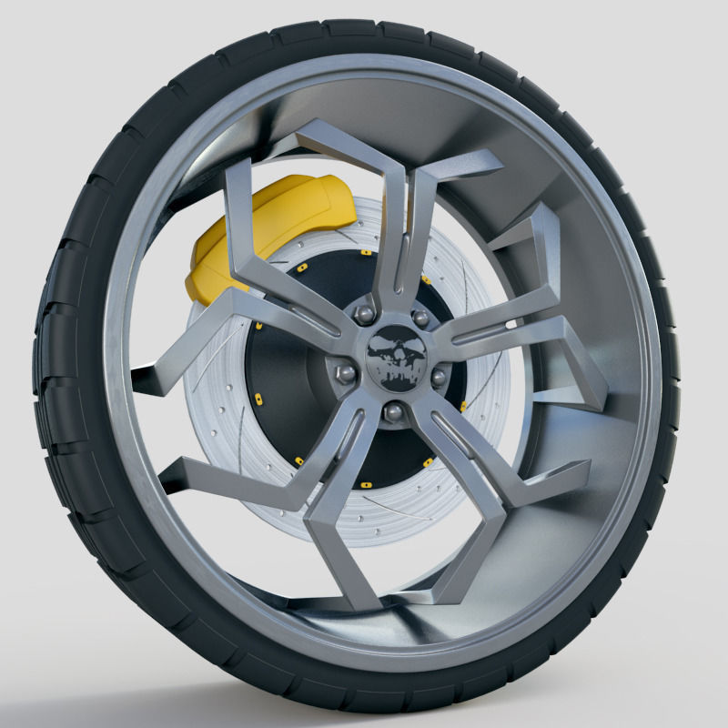 Car Whell free 3D model | CGTrader