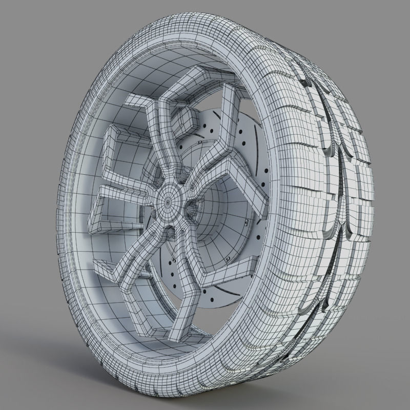 Car Whell free 3D model | CGTrader