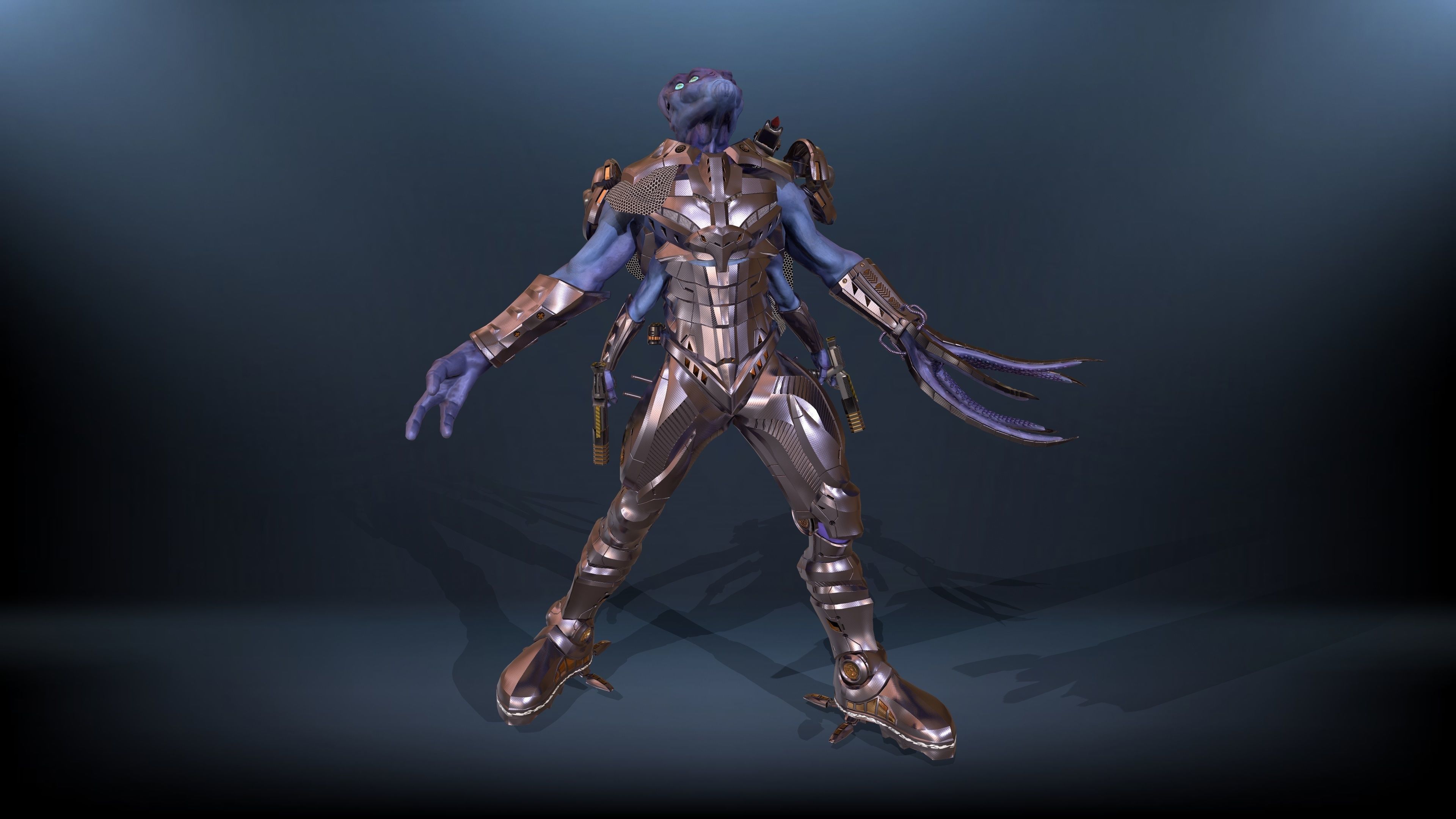 3D model Alien Creature VR / AR / low-poly | CGTrader