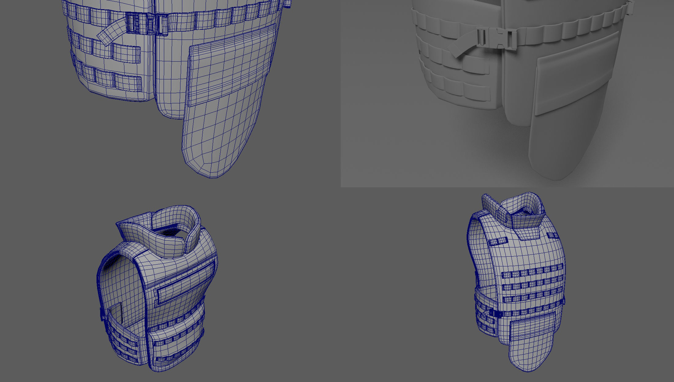 Russian bulletproof vest 6B45 Ratnik 3D model | CGTrader