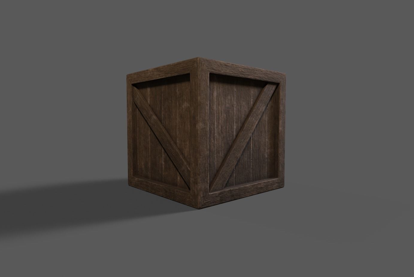 Old Western wooden Crate 3D model | CGTrader