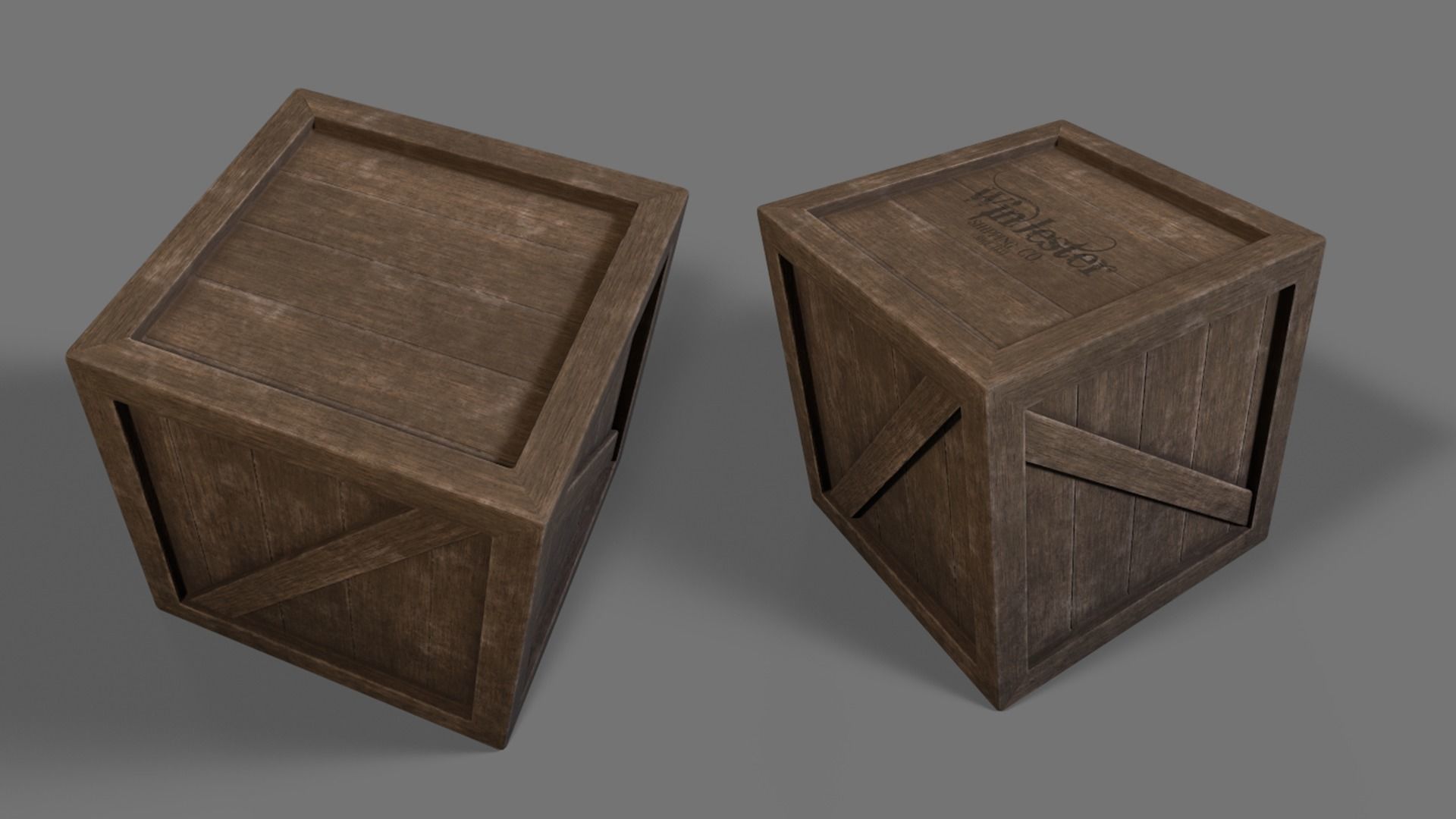 Old Western wooden Crate 3D model | CGTrader