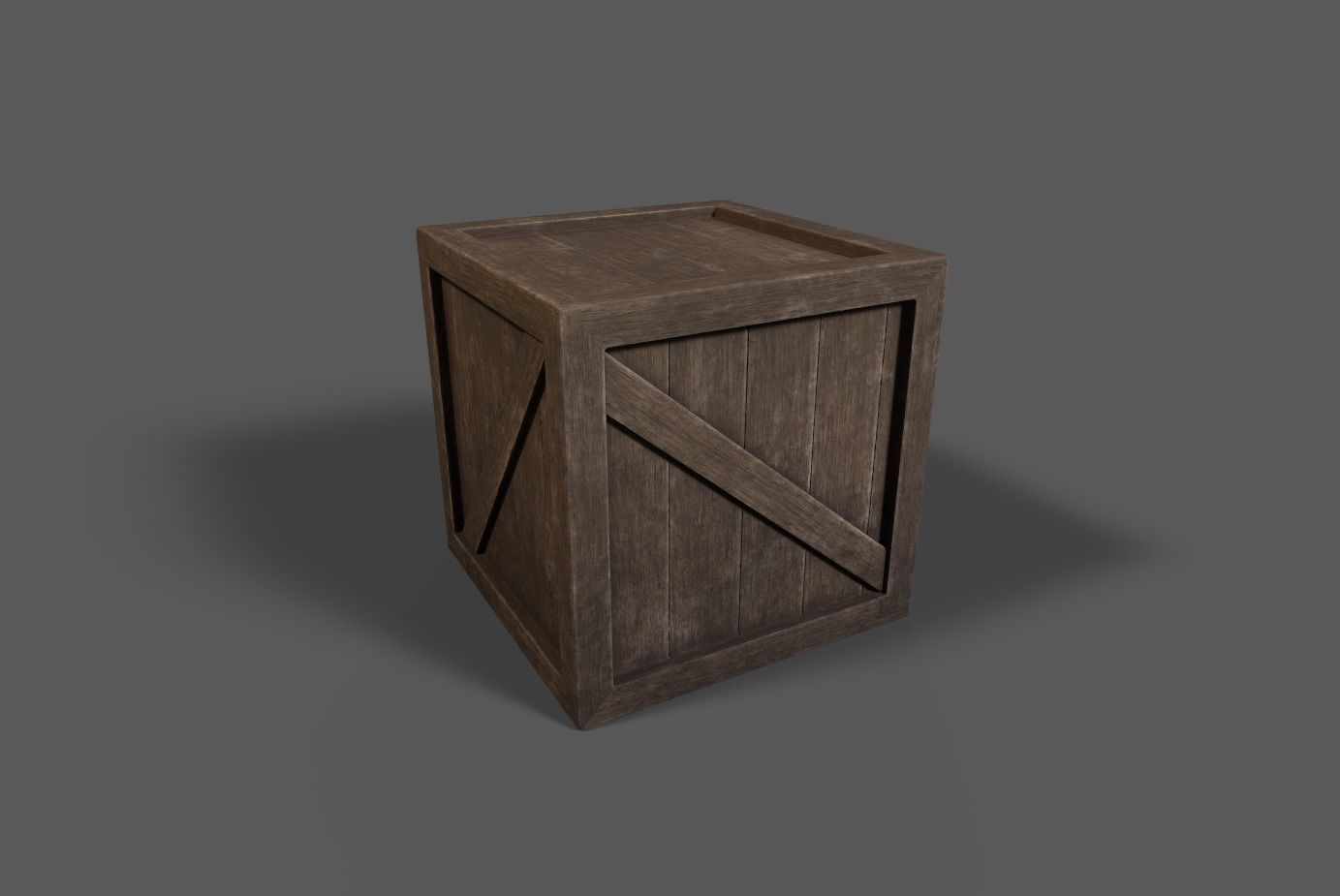 Old Western wooden Crate 3D model | CGTrader