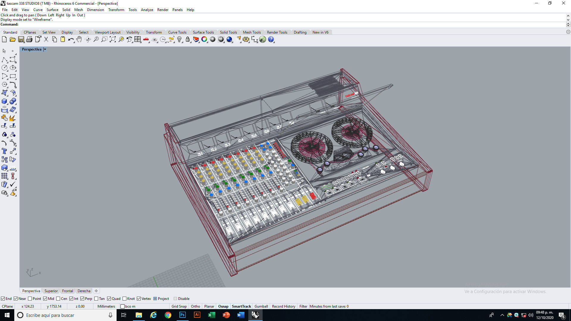 Tascam 338 Recorder 3D model | CGTrader