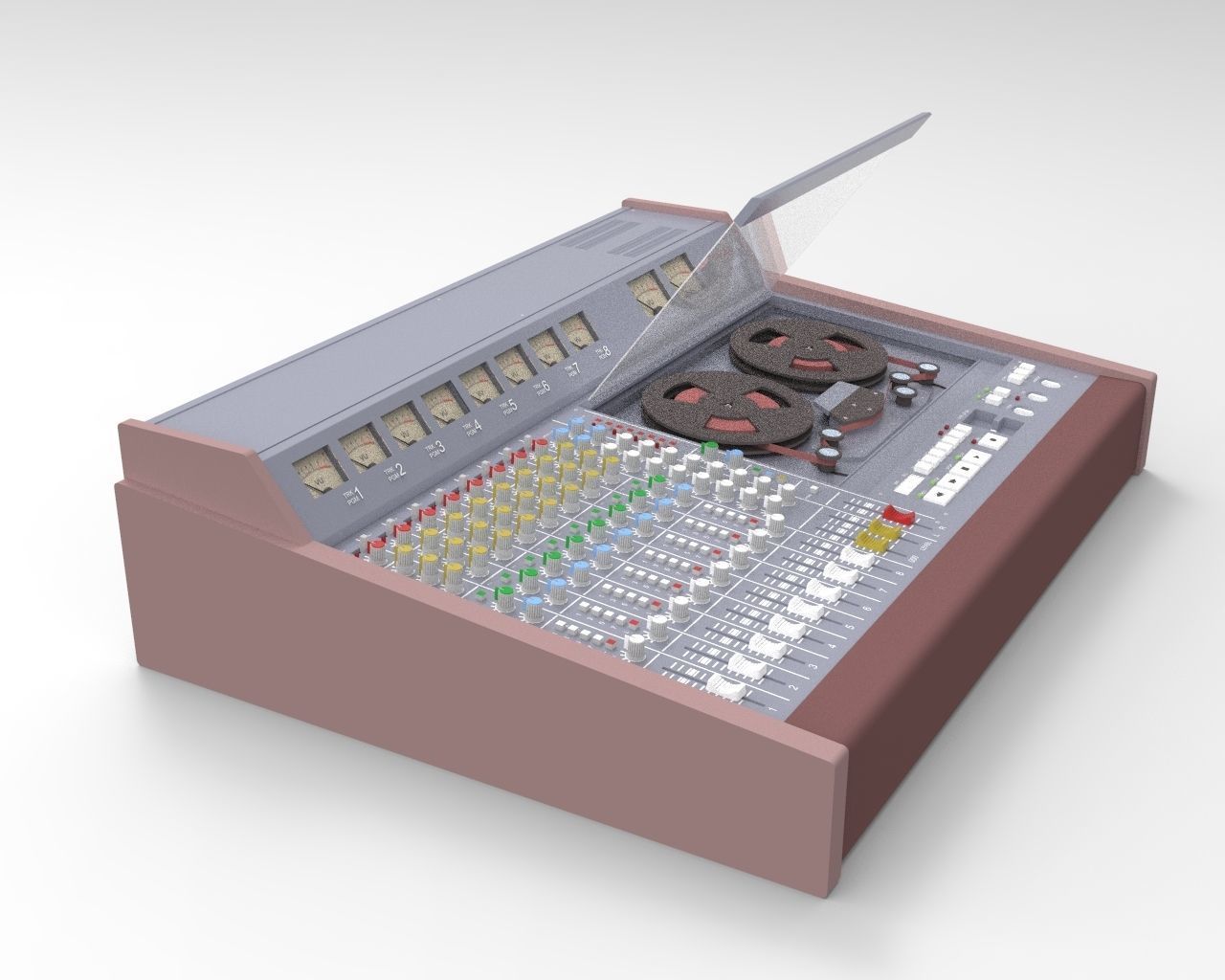 Tascam 338 Recorder 3D model | CGTrader