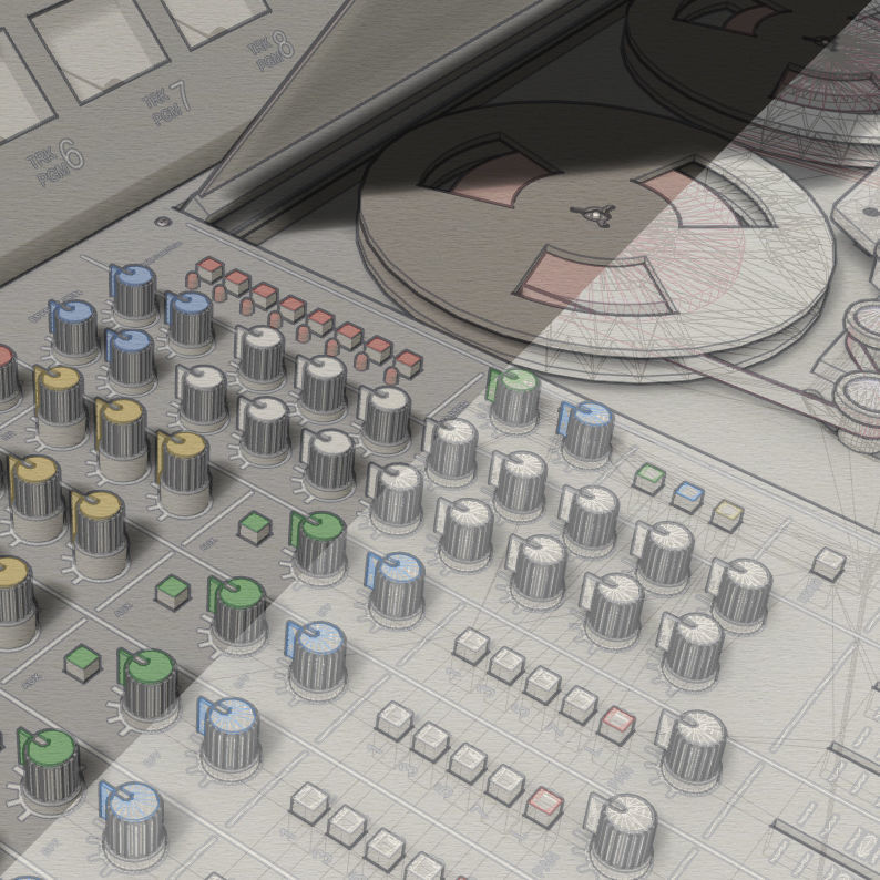 Tascam 338 Recorder 3D model | CGTrader