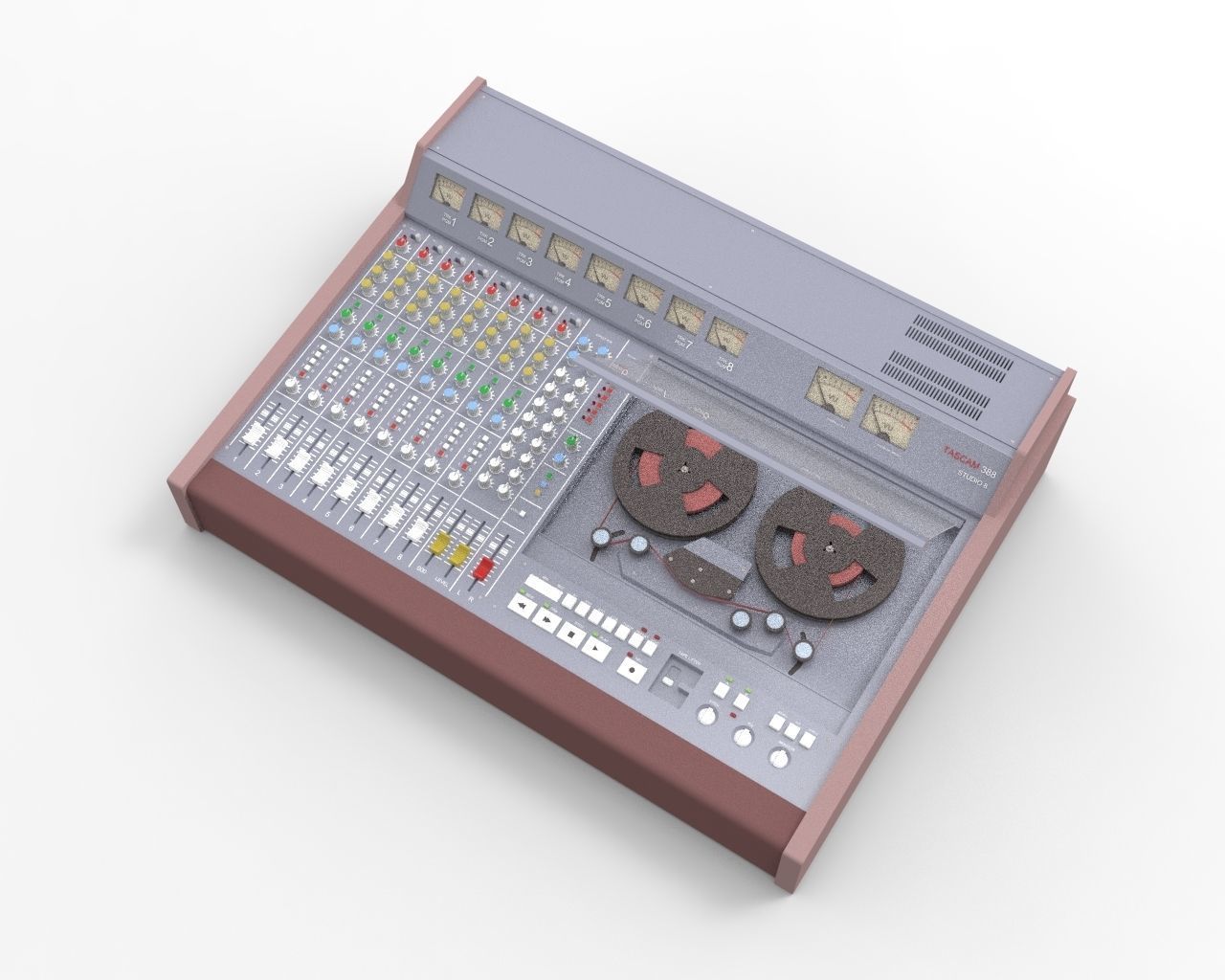 Tascam 338 Recorder 3D model | CGTrader