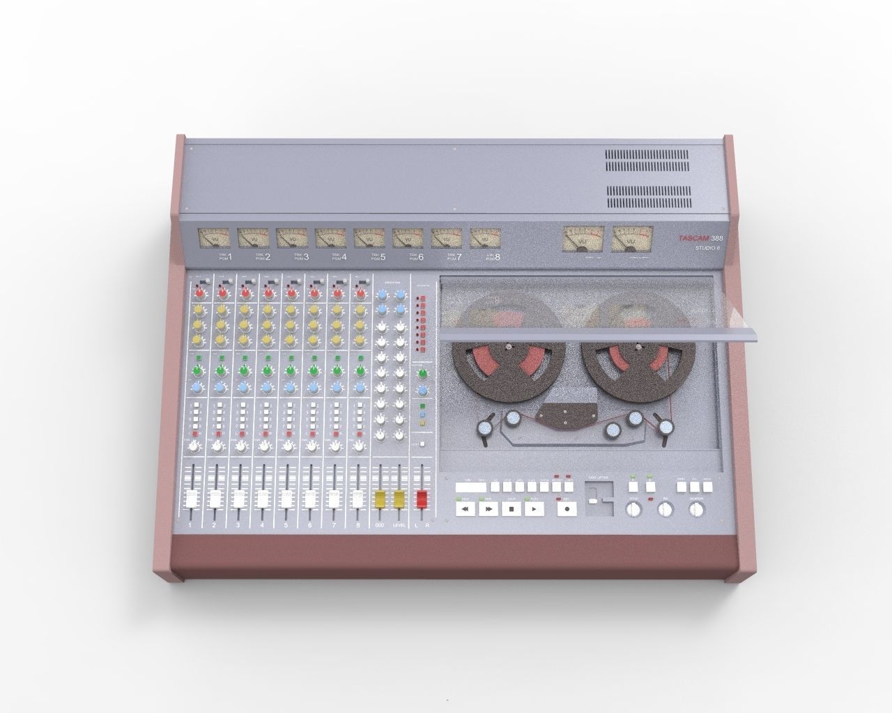 Tascam 338 Recorder 3D model | CGTrader