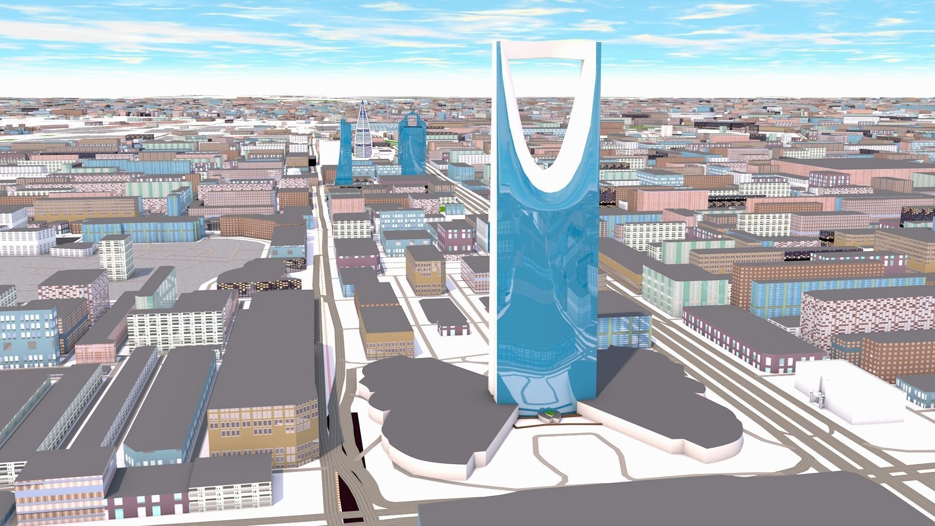 3D model Riyadh City 3d model VR / AR / low-poly | CGTrader
