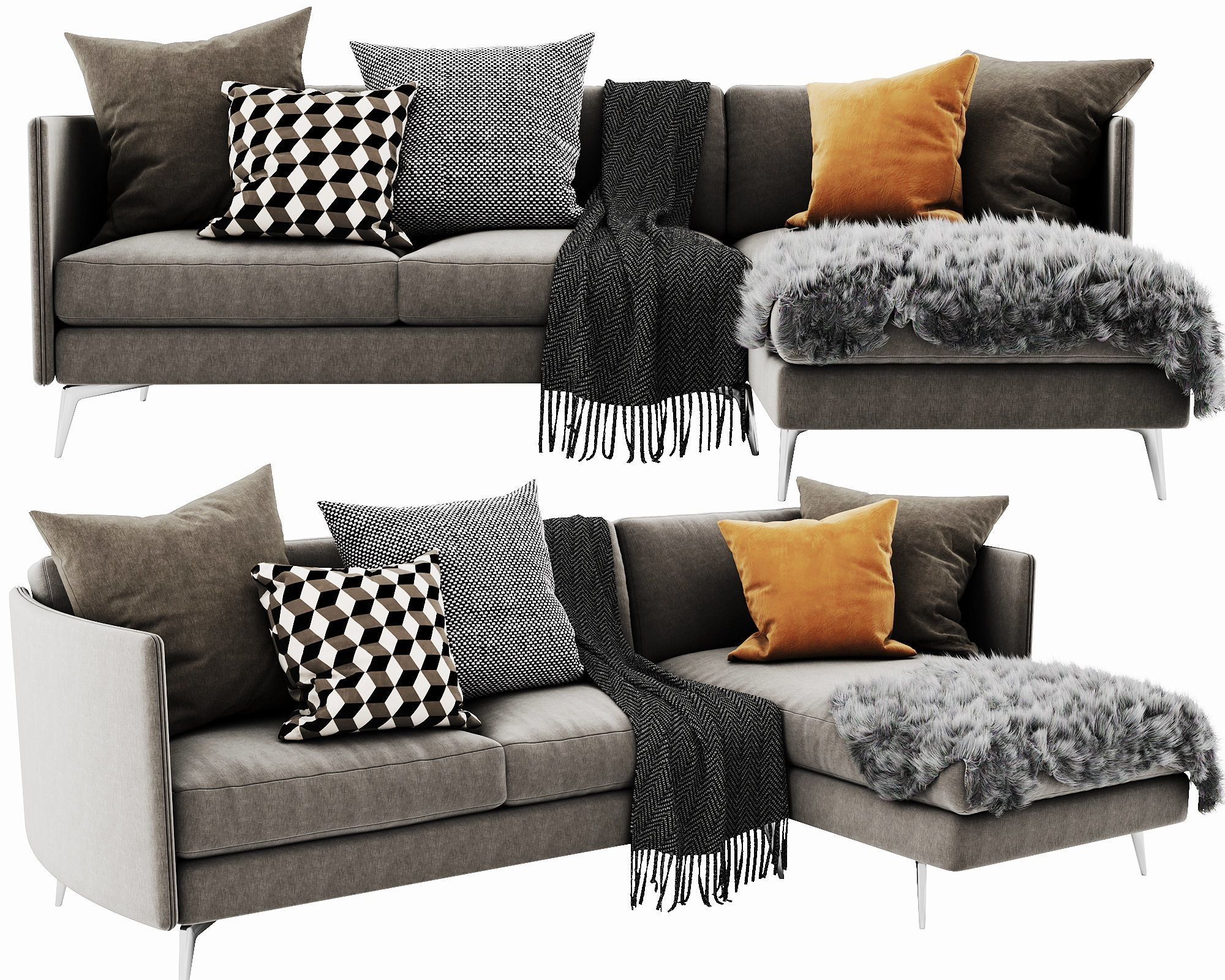 BoConcept Osaka 6 Chaise Lounge 3D model | CGTrader