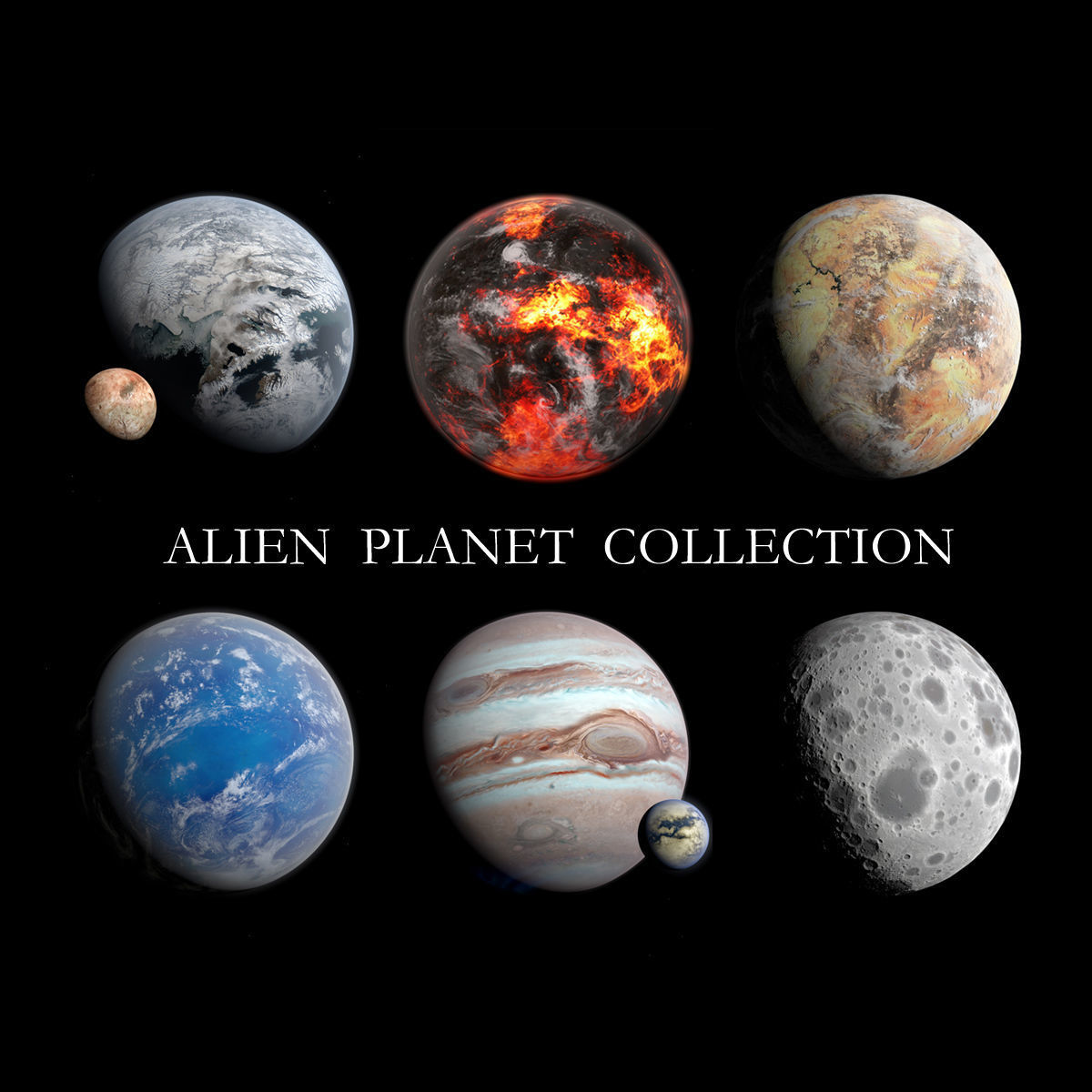 Fictional Alien Planet Collection - 8k VR / AR / low-poly | CGTrader