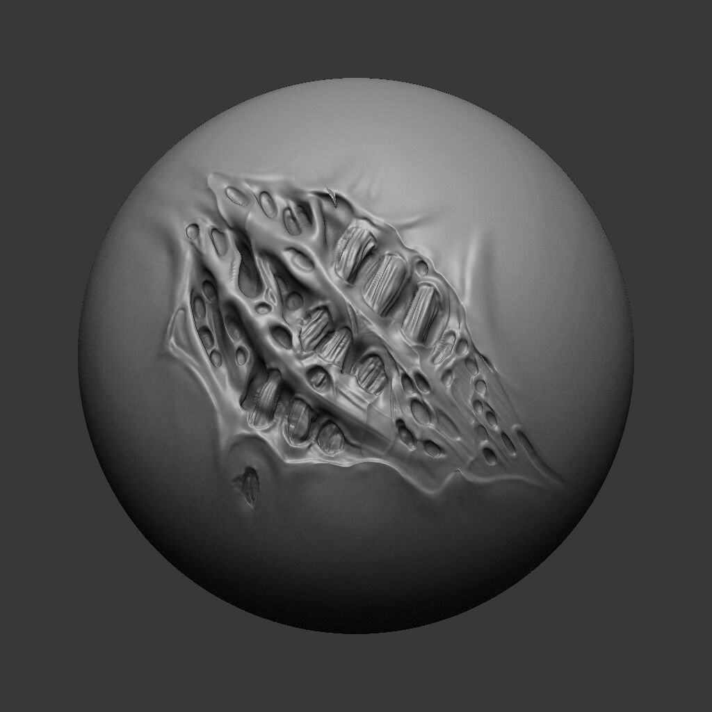 Zombie VDM Brush Ragged meat A Texture | CGTrader