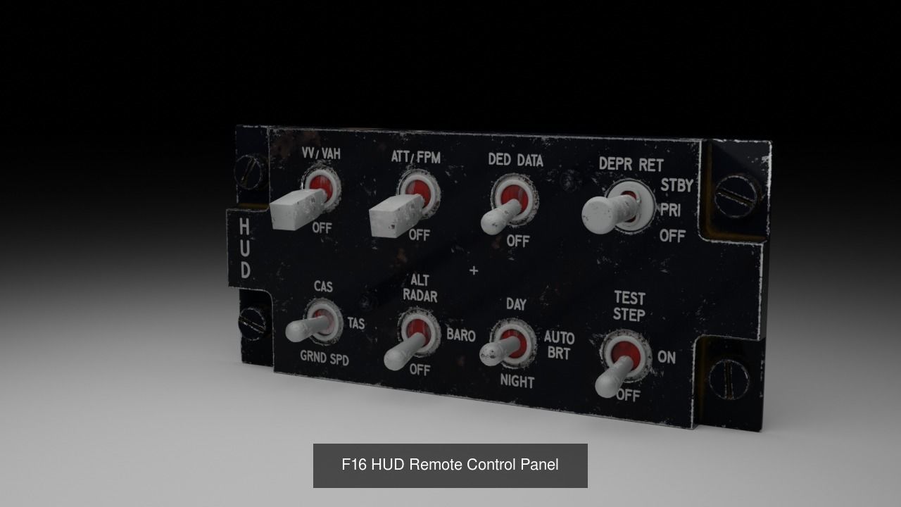 F16 Right Side Console Collection | CGTrader