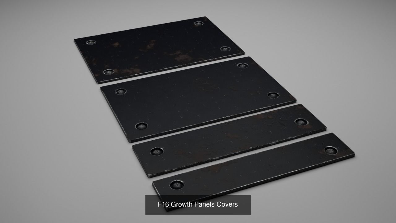 F16 Right Side Console Collection | CGTrader