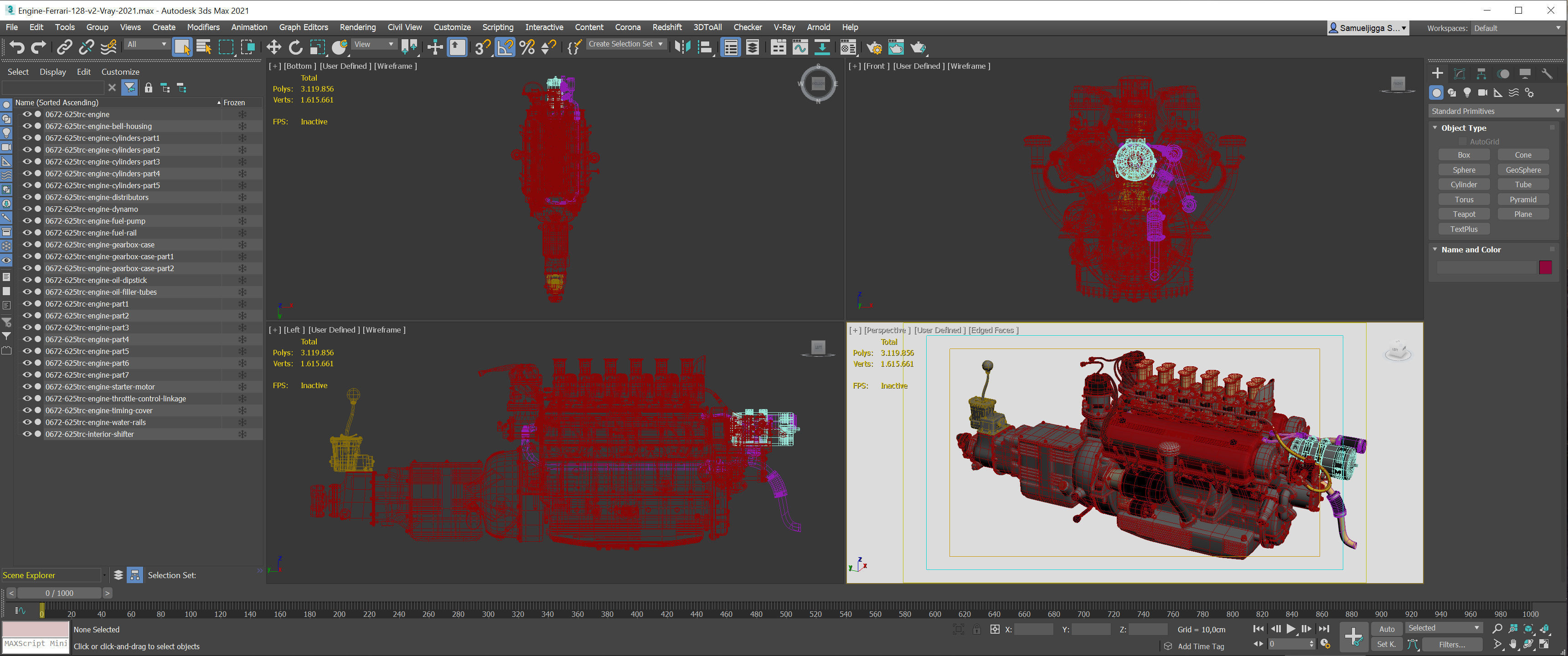 Ferrari Classic Engine Pack Bundle 3D Model Collection | CGTrader