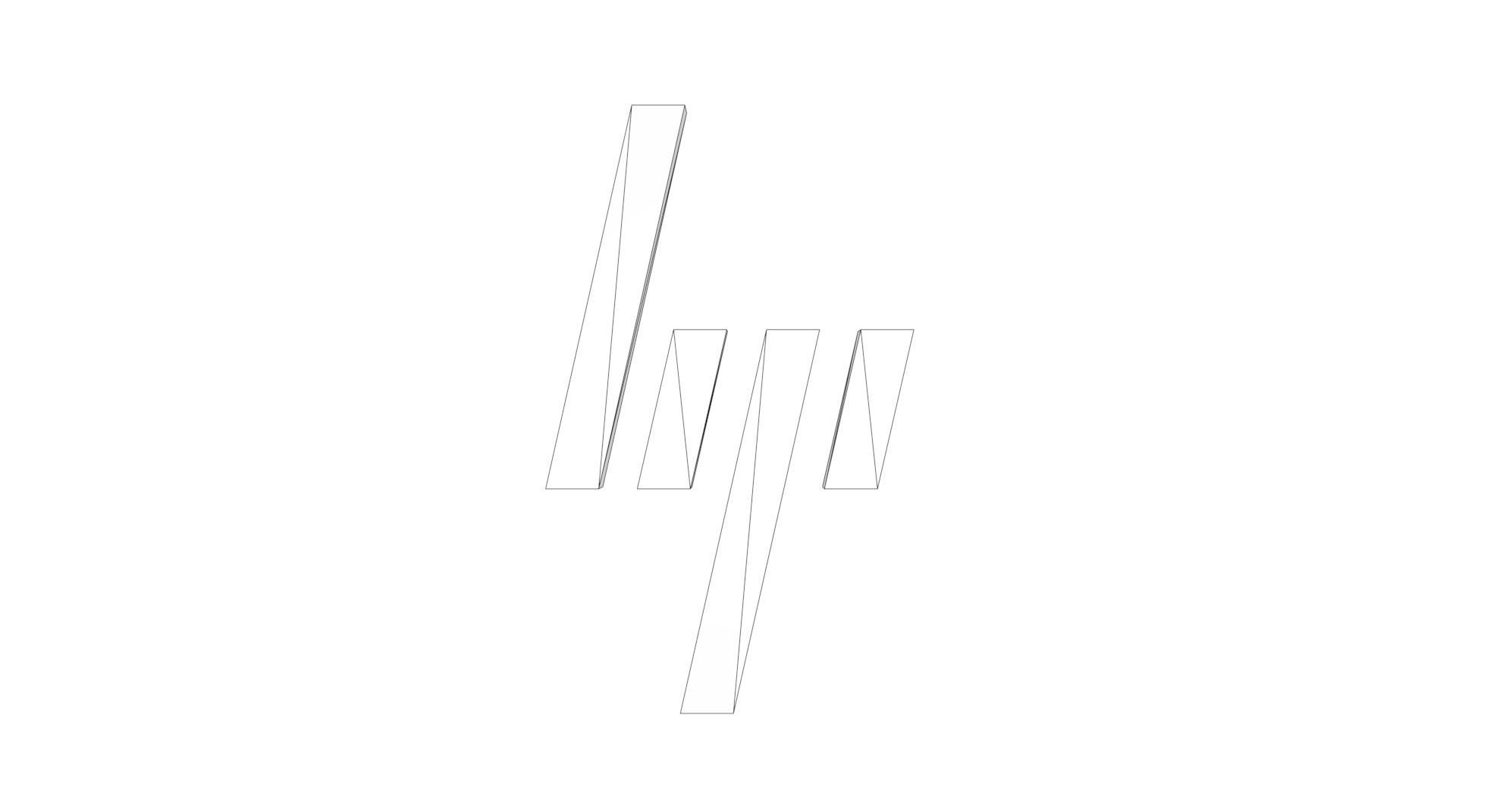 HP 3D Logo 3D model | CGTrader